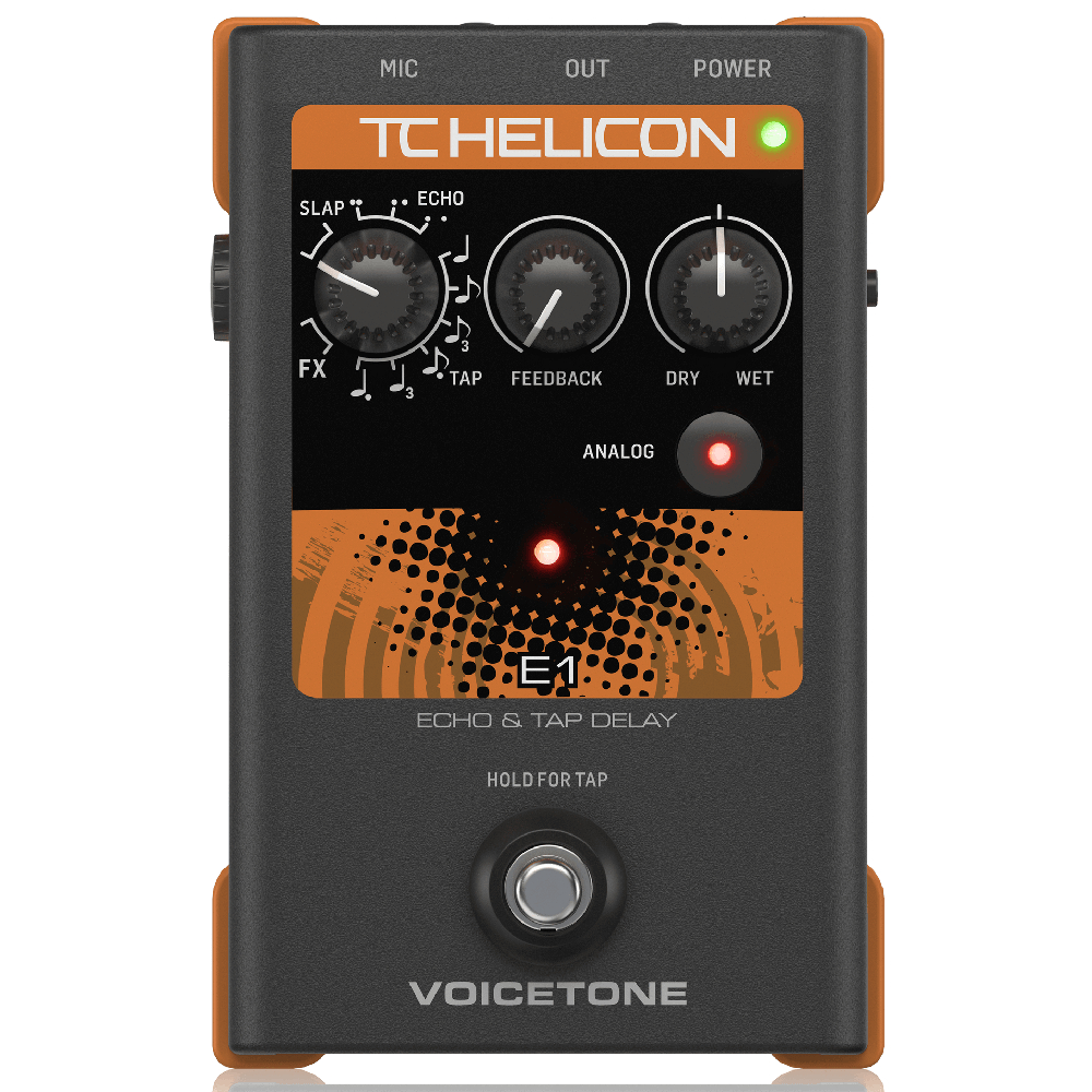 TC Helicon VOICETONE E1 Tek Butonlu Stompbox Vokal Echo Efektleri ...