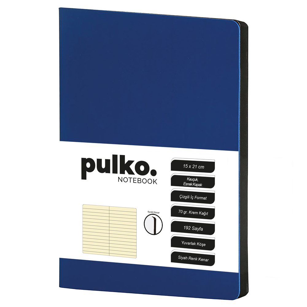 PULKO Notebook Not Defteri, 15x21 cm Çizgili, Lacivert Fiyatı ...