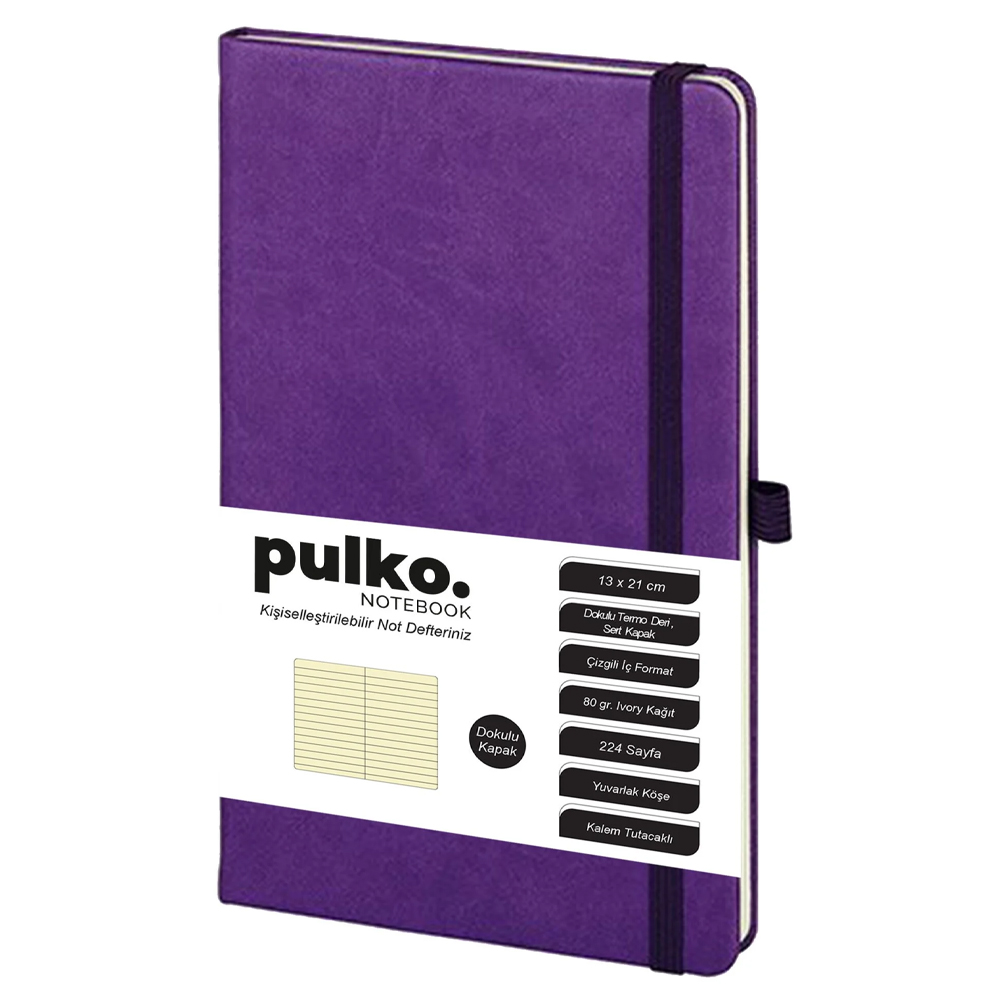 PULKO Notebook Klasik Çizgili Not Defteri 13x21 cm Mor Fiyatı ...